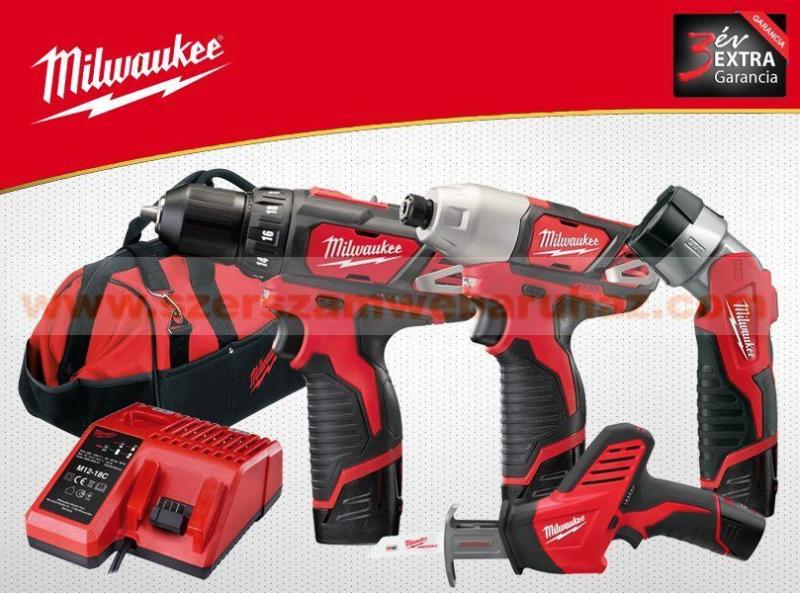Milwaukee M12 BPP4A-202B (4933441240) (Set scule) - Preturi