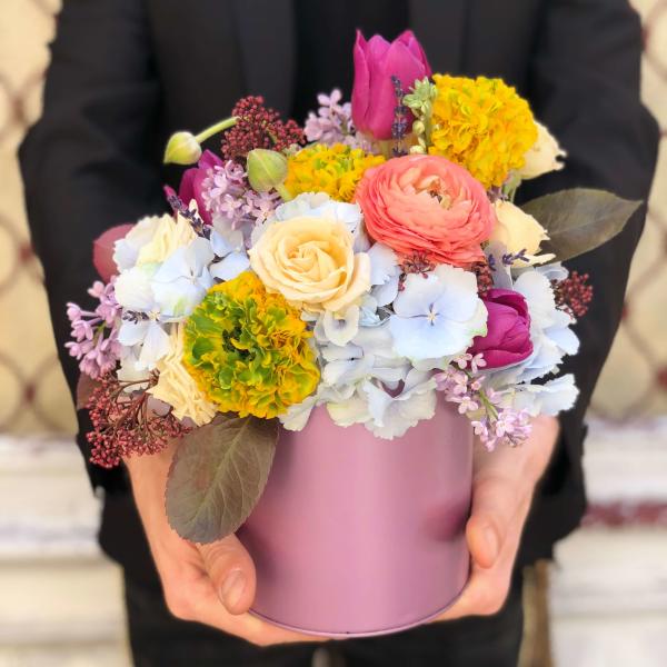ImodFlowers Aranjament cu hortensia si Eustoma (Flori) - Preturi
