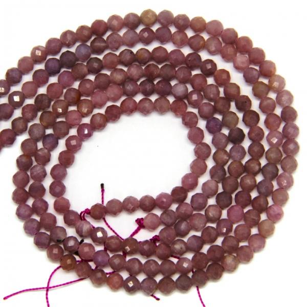 Safir Roz Margele Pietre Semipretioase Rotunde Fatetate- 4 - 4, 9 mm ...