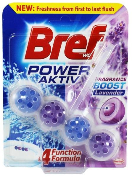 Bref Odorizant WC, 50 g, Power Aktiv Lavender Field (Detergent toaleta ...