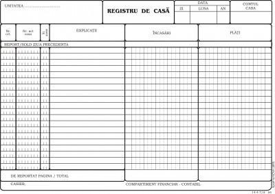 Registru de casa, A4, fata, 3 carnete a 100 file/set (TI17527 ...