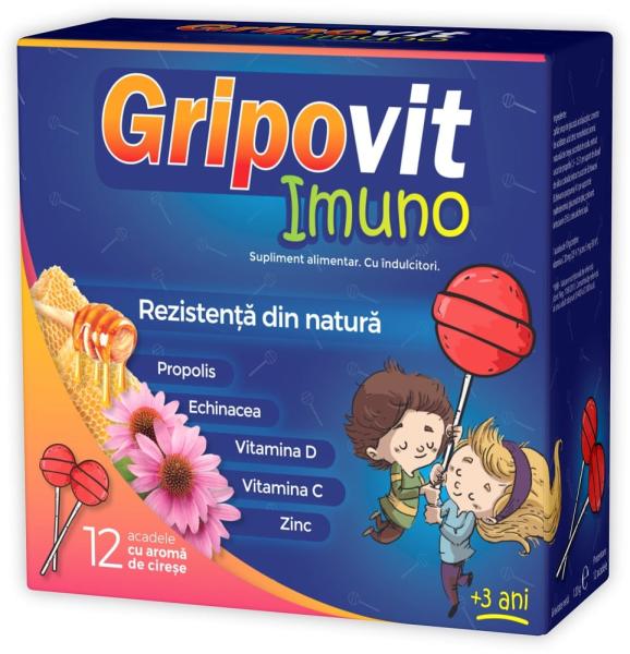 Zdrovit Gripovit Imuno, 12 acadele, Zdrovit - planteco (Suplimente ...