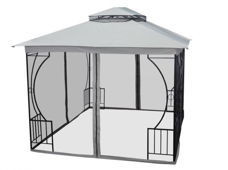 MODERNHOME Cort Pavilion 3x3m pentru Curte sau Gradina cu Pereti tip ...