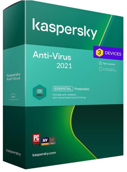 Vásárlás: Kaspersky Anti-Virus 2021 (3 Device/1 Year) (KL1171B5CFS-20SL) Vírusirtó árak ...