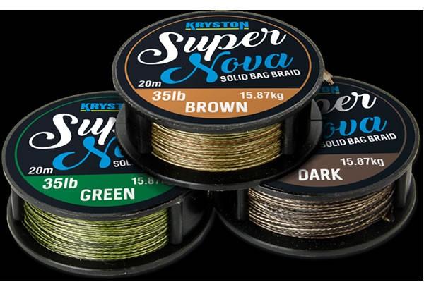 Kryston Fir Textil Super Nova Solid Bag Supple / Dark Silt / 20m Kryston (Fir pescuit) - Preturi