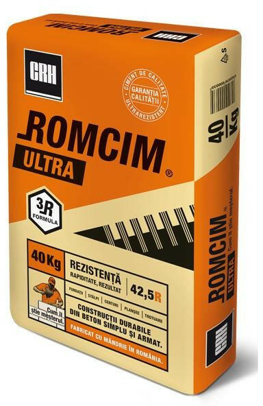 CRH Ciment Romcim Ultra 40 kg (CIM-ROMCIM-40KG) (Mortar de tencuiala ...