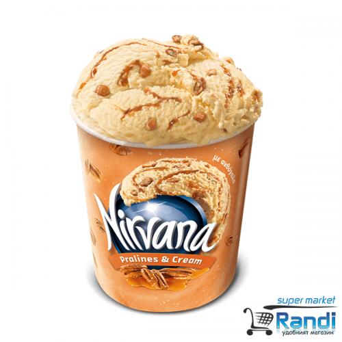 Нестле България АД Сладолед Nirvana Pralines Nestle 470мл Десерт Цени