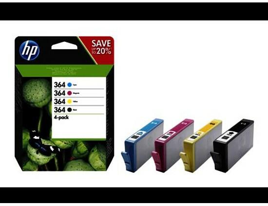 HP N9J73AE No. 364 Multipack Bk, C, M, Y tintapatron eredeti (CB316E ...
