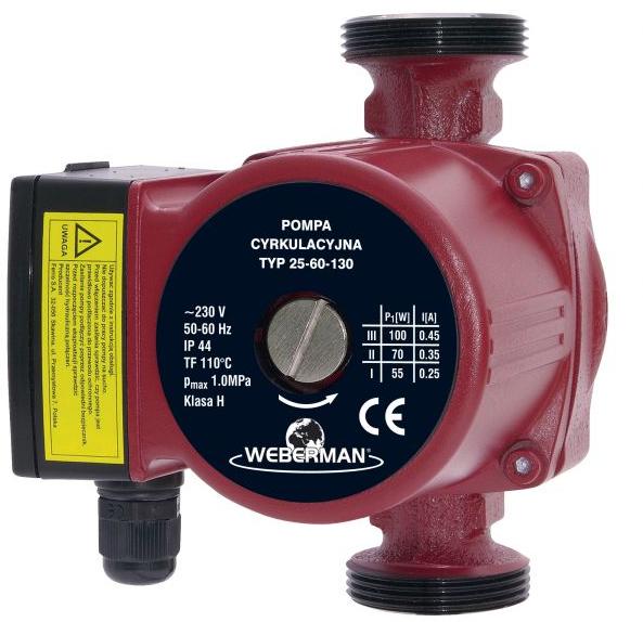 Vásárlás: Weberman 25-60/130 (W0204) Keringető szivattyú árak összehasonlítása, 25 60 130 W 0204 ...