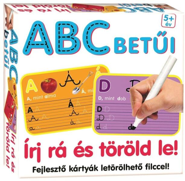 Fejlesztő kártyák letörölhető filccel - ABC betűi ár, kedvezmények ...