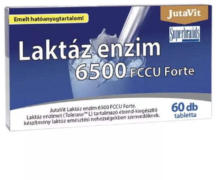 JutaVit Enzima Lactaza 6500 FCCU Forte 60 tablete JutaVit (Suplimente ...