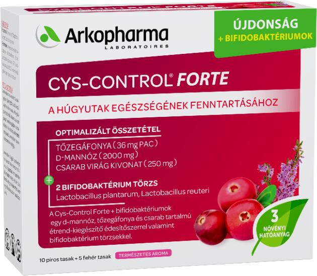 Vásárlás: Arkopharma Cys-Control Forte 15 db Táplálékkiegészítő árak ...