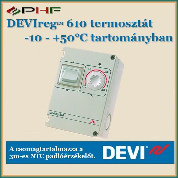 Vásárlás: DEVIreg 610 Termosztát árak összehasonlítása, 610 boltok