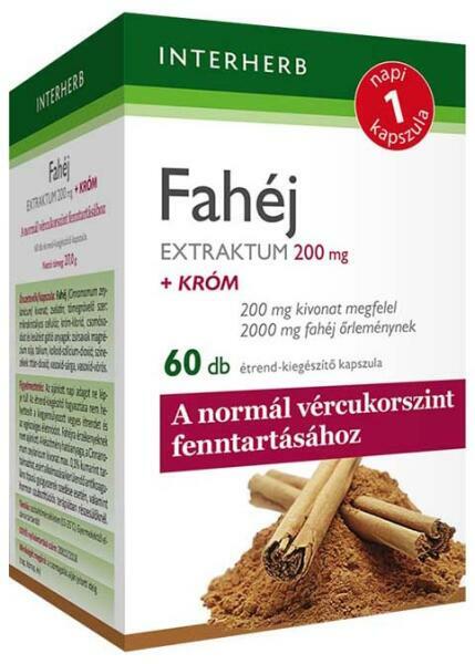 Vásárlás: INTERHERB Napi 1 fahéj extraktum + króm 200 mg 60 db ...