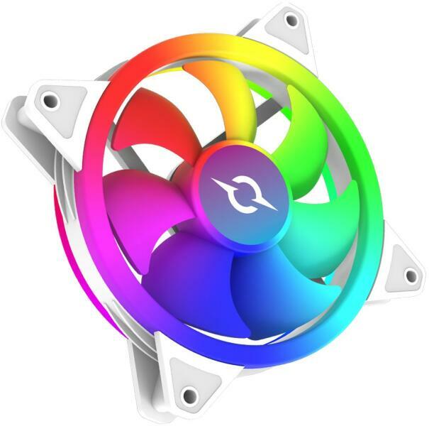 AQIRYS Cetus 140mm RGB White (6P-14DLI22W-RGB) (Ventilator carcasa PC ...