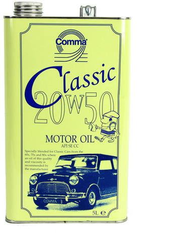 Comma Classic Mot Oil 20W-50 5L Моторни масла, най-евтина оферта от 70 ...