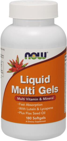 Vásárlás: NOW Liquid Multi Gels kapszula 180 db Táplálékkiegészítő árak ...