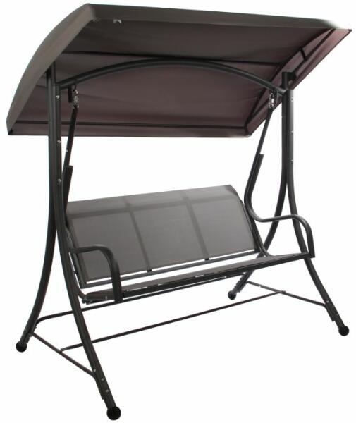 Balansoar Gradina, 3 Persoane, Royal, Gri Antracit, Structura Metal ...