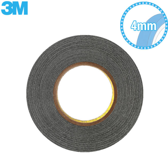 Vásárlás: 3M - Kétoldalú Ragasztó Szalag - 6mm x 50m (Fekete) Ragasztószalag árak ...
