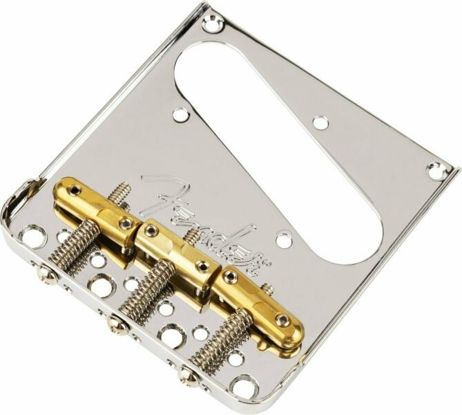Fender 3-Saddle Top-Load/String-Through Tele Bridge Xром Аксесоари за ...