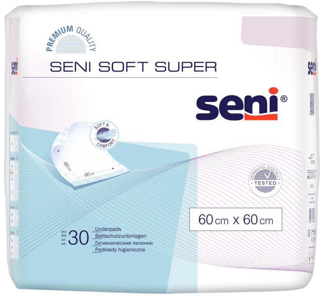 SENI Aleze / Protectii pentru pat Seni Soft Super 60 x 60 cm - 30 buc ...