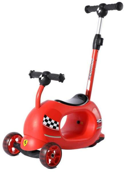 mesuca sports Детска тротинетка с родителски контрол Ferrari 4 в 1 ...