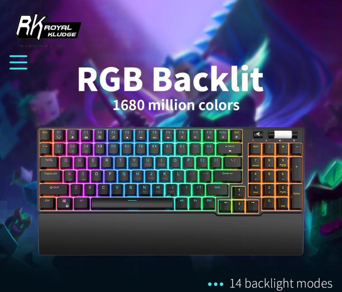 Royal Kludge RK96 RGB Brown (33707) vásárlás, olcsó Royal Kludge RK96 ...