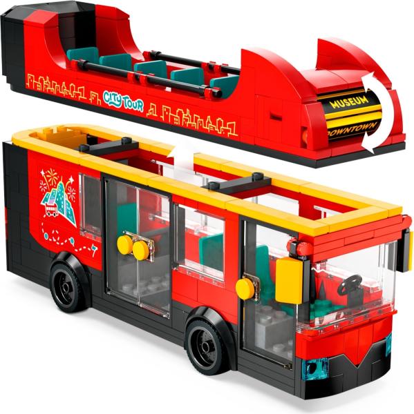 LEGO® City - Red Double-Decker Sightseeing Bus (60407) (LEGO) - Preturi