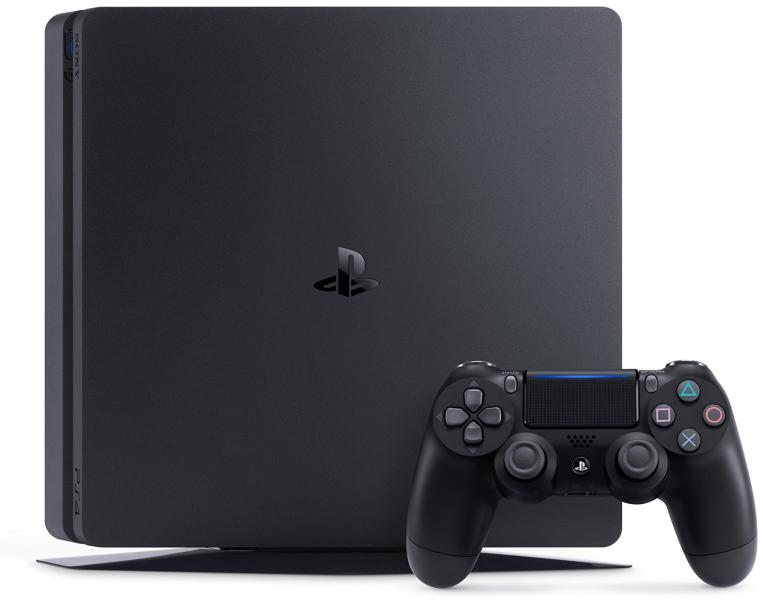 Sony PlayStation 4 Slim Jet Black 1TB (PS4 Slim 1TB) + DualShock 4 ...