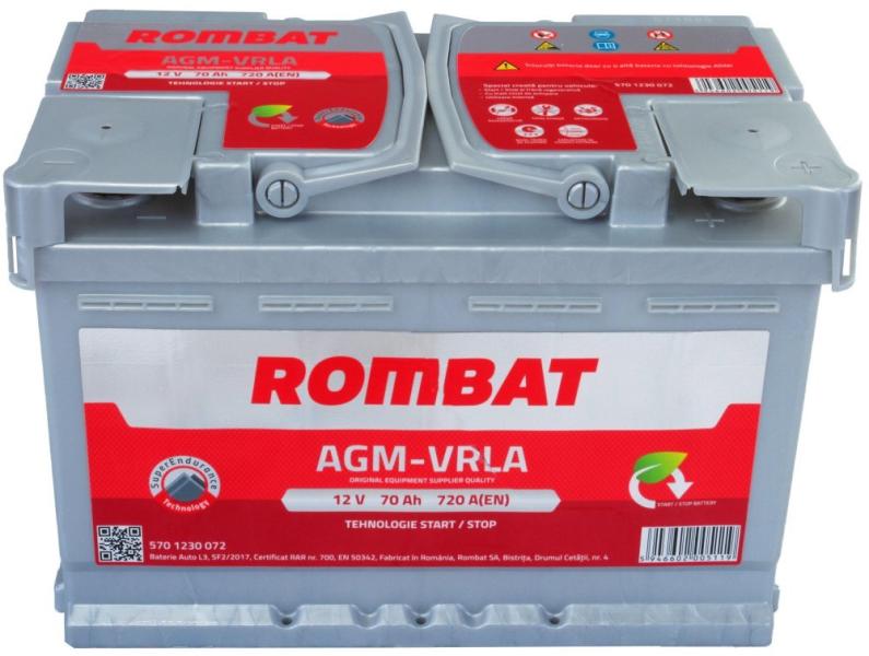 ROMBAT AGM 70Ah 720A (5701230072) (Acumulator auto) - Preturi