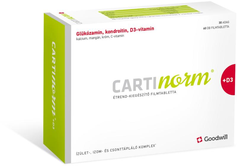 Vásárlás: Goodwill Pharma Cartinorm+D3 vitamin filmtabletta 60 db ...