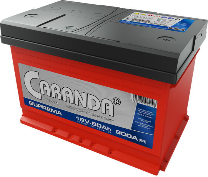 CARANDA SUPREMA 80Ah 800A (Acumulator auto) - Preturi