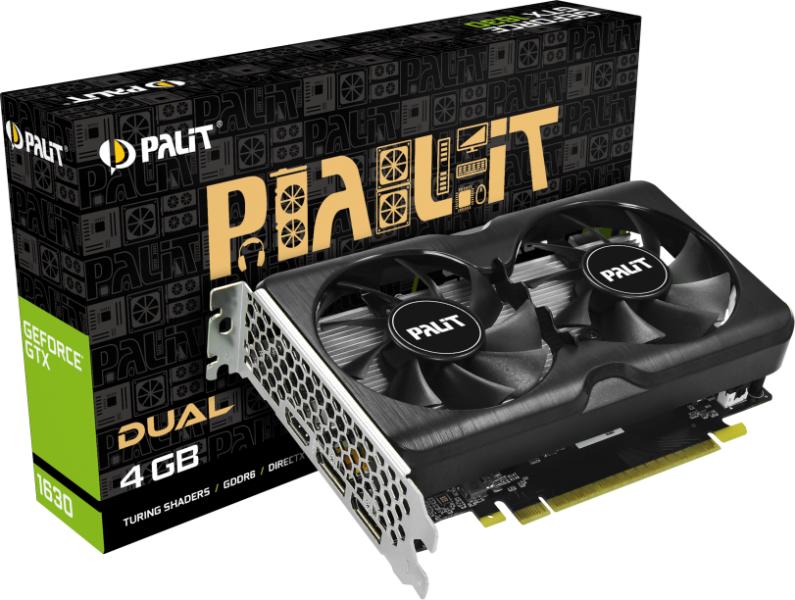 Palit GeForce GTX 1630 Dual 4GB GDDR6 64bit (NE6163001BG6-1175D) Видео ...