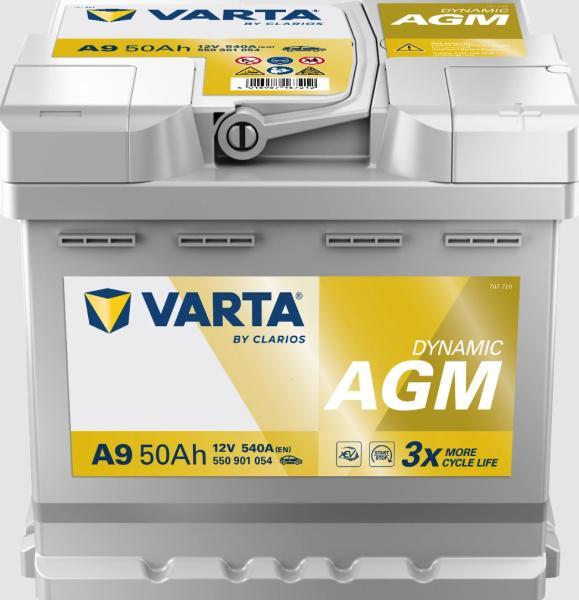 VARTA Silver Dynamic AGM 50Ah right+ (550 901 054 J382) (Acumulator ...