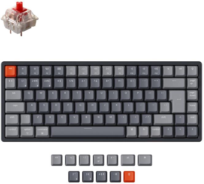 Keychron V2 Swappable RGB Backlight Brown Switch (V2-C3-UK) vásárlás ...