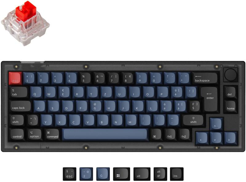 Keychron V2 Swappable RGB Backlight Red Switch (V2-C1-UK) vásárlás ...
