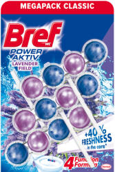 Bref Odorizant WC, 3 x 50 g, Power Aktiv Lavender Field (Detergent ...