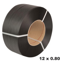 Banda polipropilena PP 12 x 0.80 mm, 2000 m/rola, tub 200 mm (PP12-0.8 ...