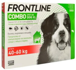 Frontline Antiparazitar caini Frontline Combo XL (40-60 kg), 3 pipete ...