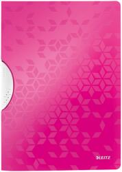 Leitz Dosar cu clip Leitz Wow ColorClip PP roz metalizat (ESS41850023 ...