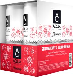 Aqua Carpatica Apa minerala cu aroma de Capsuni si Soc, 4 x 0.33l, Aqua ...