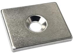 Magneo Smart Magnet neodim bloc 19 x 15 x 2 mm cu gaură îngropată D3, 5 ...