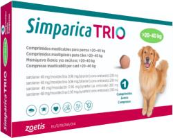 Zoetis Simparica Trio Caini 48 mg (20.1 - 40 kg) Deparazitare interna ...