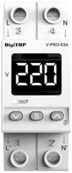 DigiTOP Releu de protectie tensiune monofazat 63A DigiTop V-PRO-63A (V-PRO-63A) (Siguranta ...