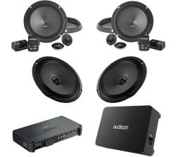 Audison Pachet Difuzoare Auto cu subwoofer Nissan X Trail 1 T30 2000-2007 Audison Prima 1010 W ...