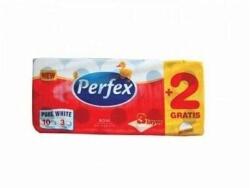Perfex Hartie igienica, Perfex Pure White, 3 straturi alba, 10 role/set ...