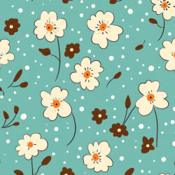 Takoy Imitație bumbac light mini flori (Marfuri textile) - Preturi