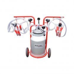 Aparat de muls vaci cu 2 posturi, bidon aluminiu 40L, rezervor vid si ...