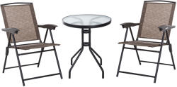 Vásárlás: Outsunny Set de mobilier pentru gradina cu masa din sticla ...