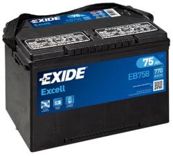 Exide Excell 75Ah EN 770A right+ (EB758) (Acumulator auto) - Preturi